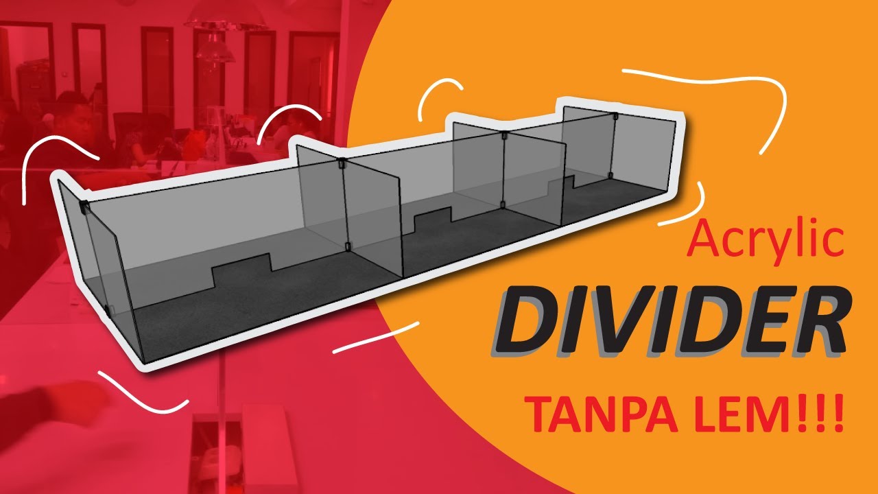 Acrylic Divider Pembatas Meja Akrilik Tanpa diLem #JhanaAcrylic WA ...
