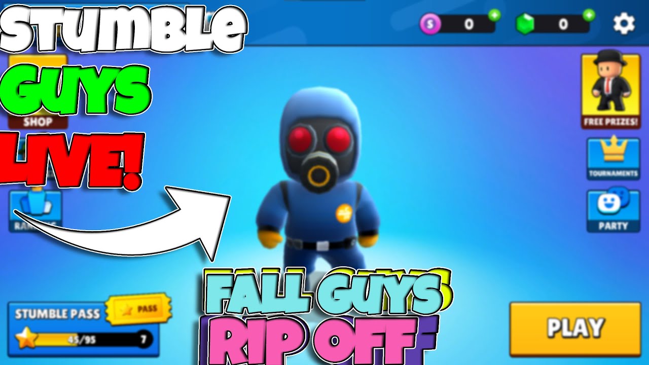 Stumble Guys A Fall Guys Rip off - Live Stream - YouTube