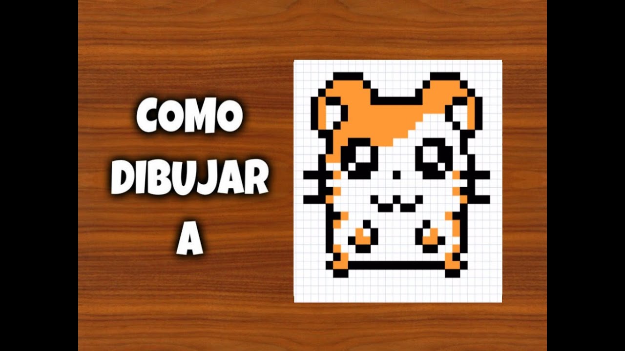 Como dibujar a Hamtaro | Para Minecraft | Pixel Art - YouTube