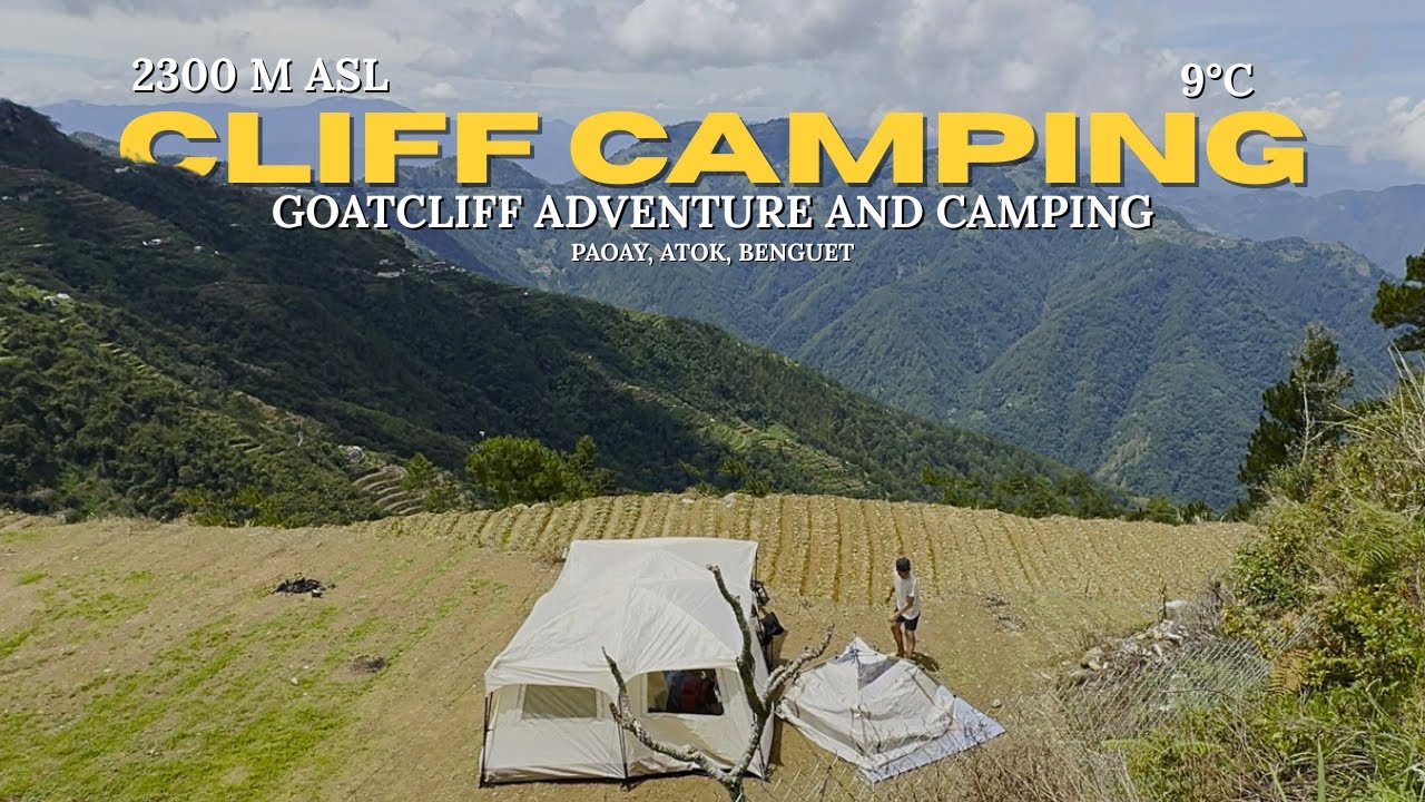 We Camped on a Cliff at 2300m With Kids — Goatcliff, Atok Benguet - YouTube
