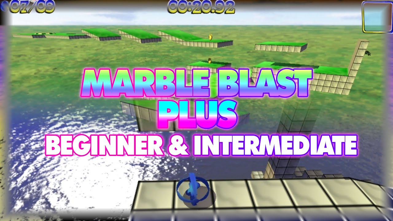Marble Blast Plus - Beginner and Intermediate Levels Playthrough - YouTube