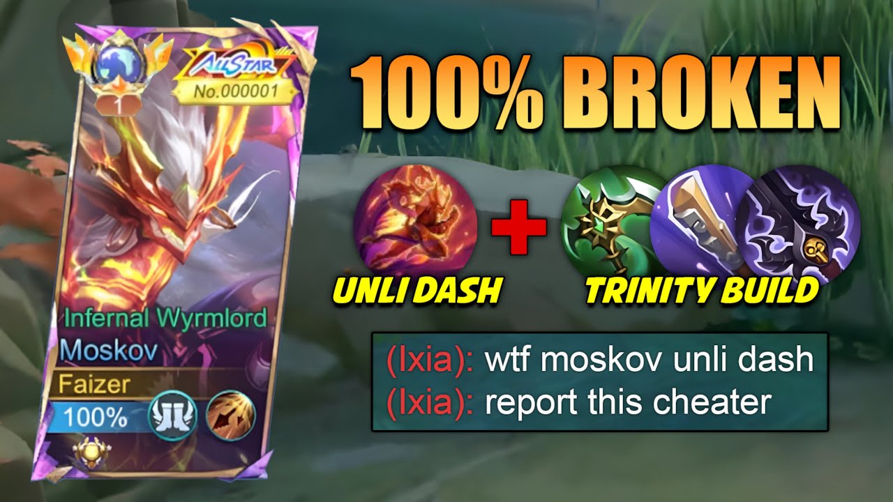 NEWLY BUFFED MOSKOV WITH TRINITY BUILD IS BROKENNN!! - MLBB - YouTube