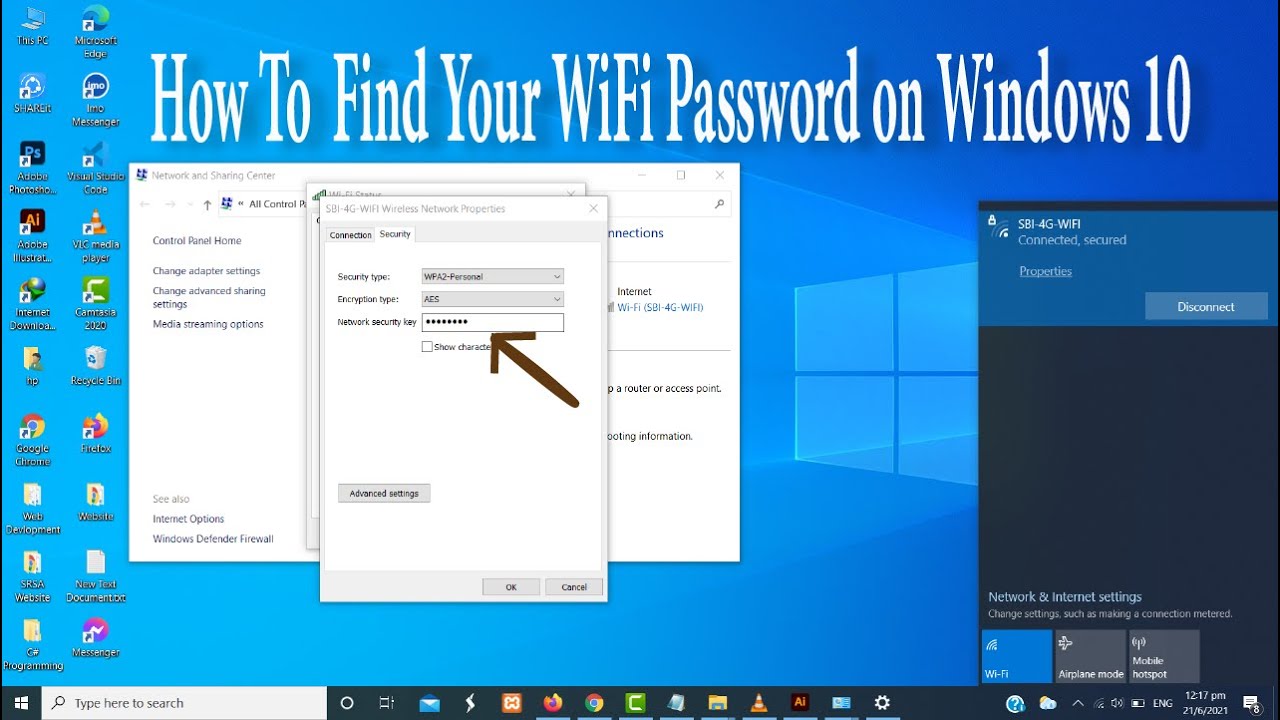 How To Find Your WiFi Password on Windows 10 | 2022 | - YouTube
