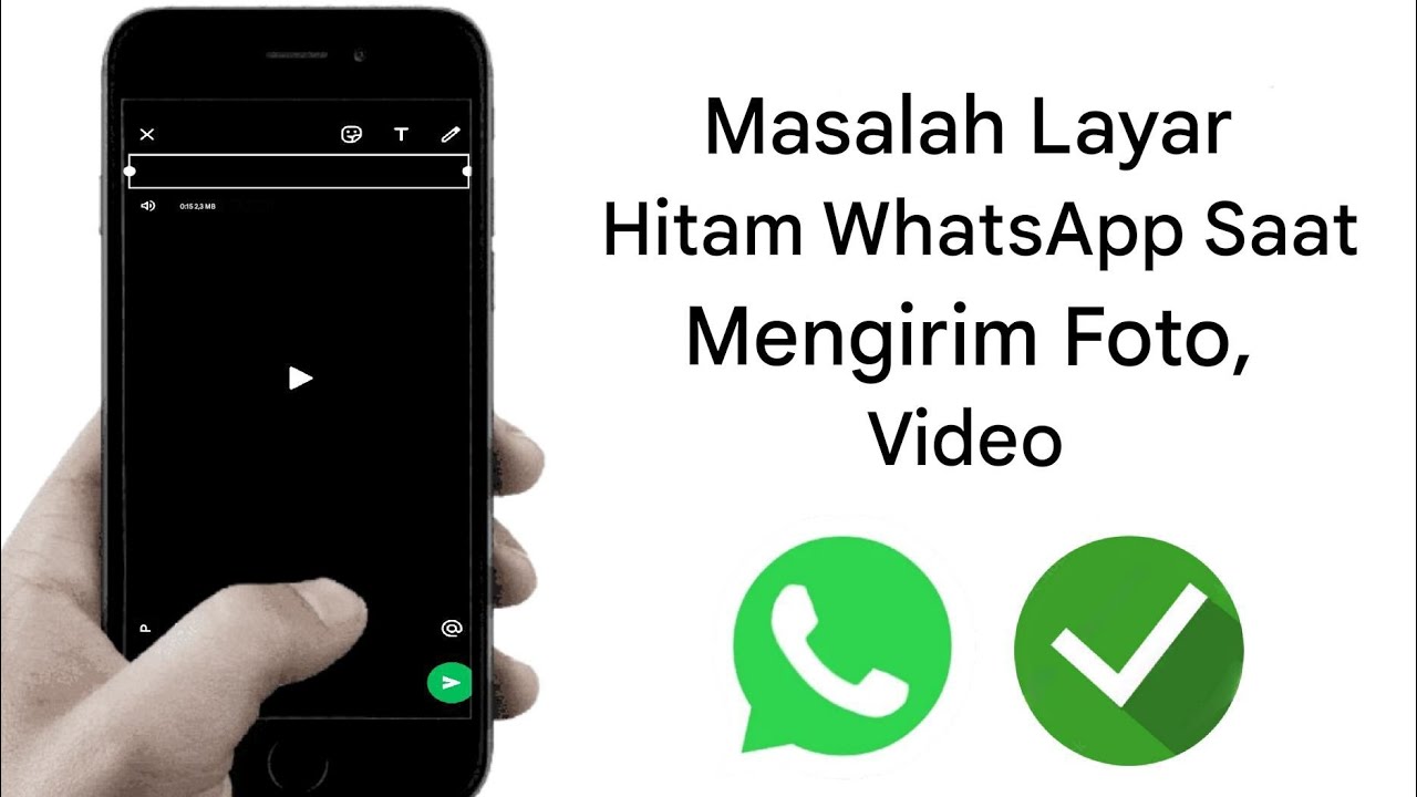 Cara memperbaiki layar HITAM WhatsApp saat MENGIRIM VIDEO atau STATUS ...