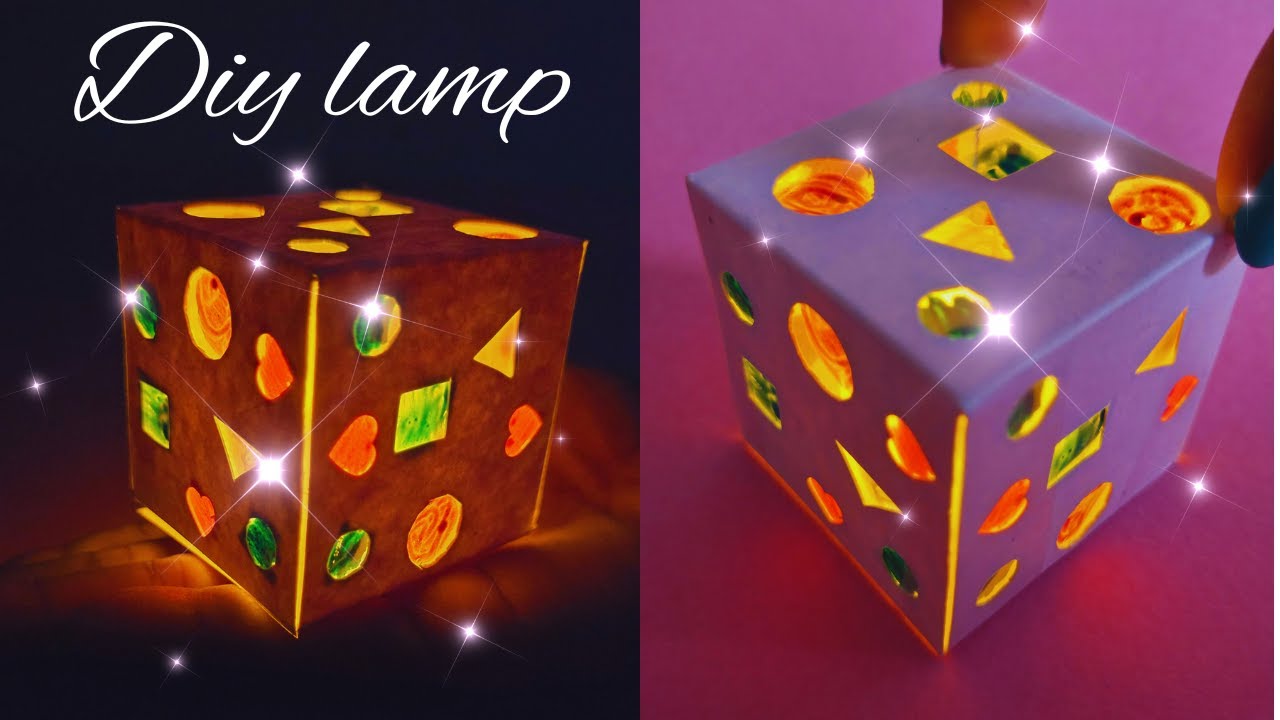 Paper Lamp Making at Home | Paper Lantern Tutorial Very Easy | DIY Festival Decoration ideas ...