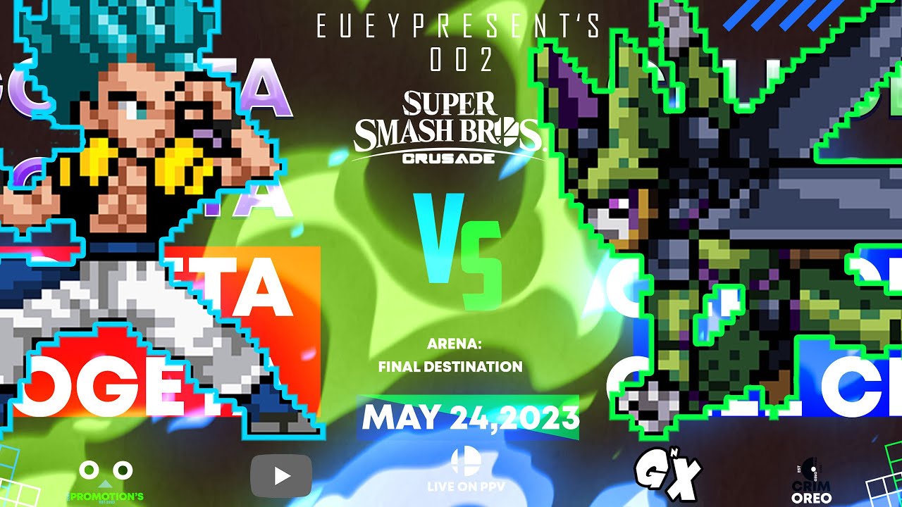 SSBC: EUEY ALL STARS 002 Gogeta VS Cell!⚔️#supersmashbros #boxing - YouTube