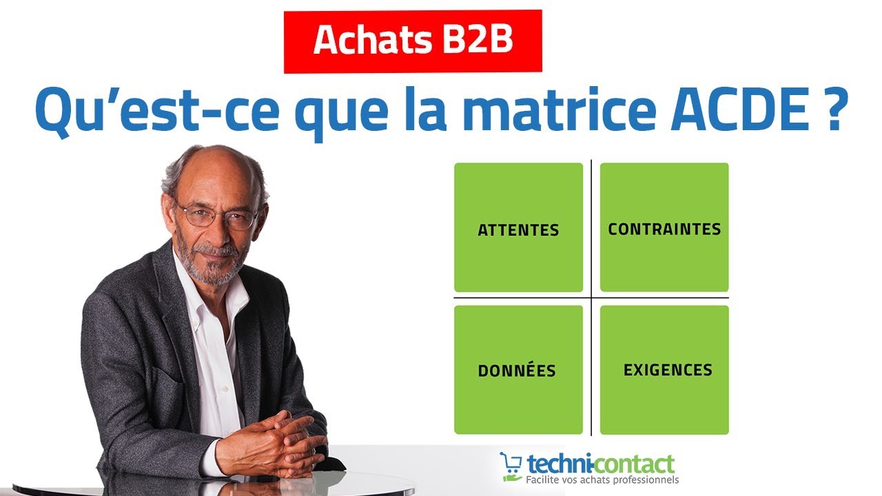 Matrice ACDE pour les achats : définition et exemple - YouTube
