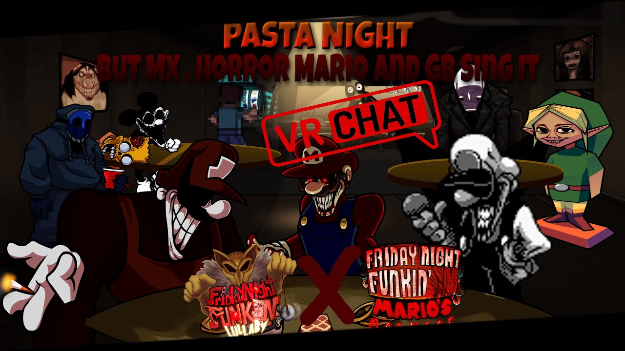 FNF Mario Madness V2 | Pasta Night but MX , Horror Mario and GB [VR ...