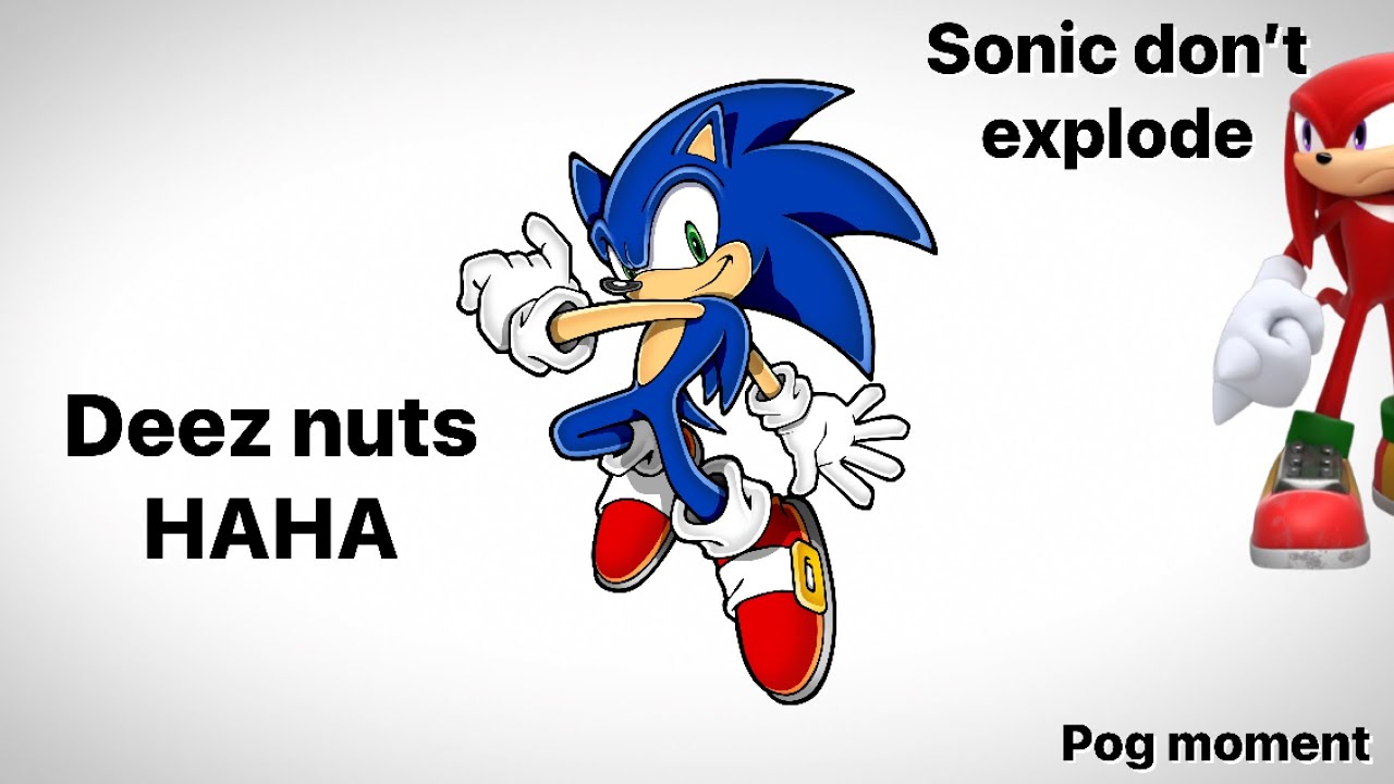 Sonic explodes from telling his jokes. - YouTube
