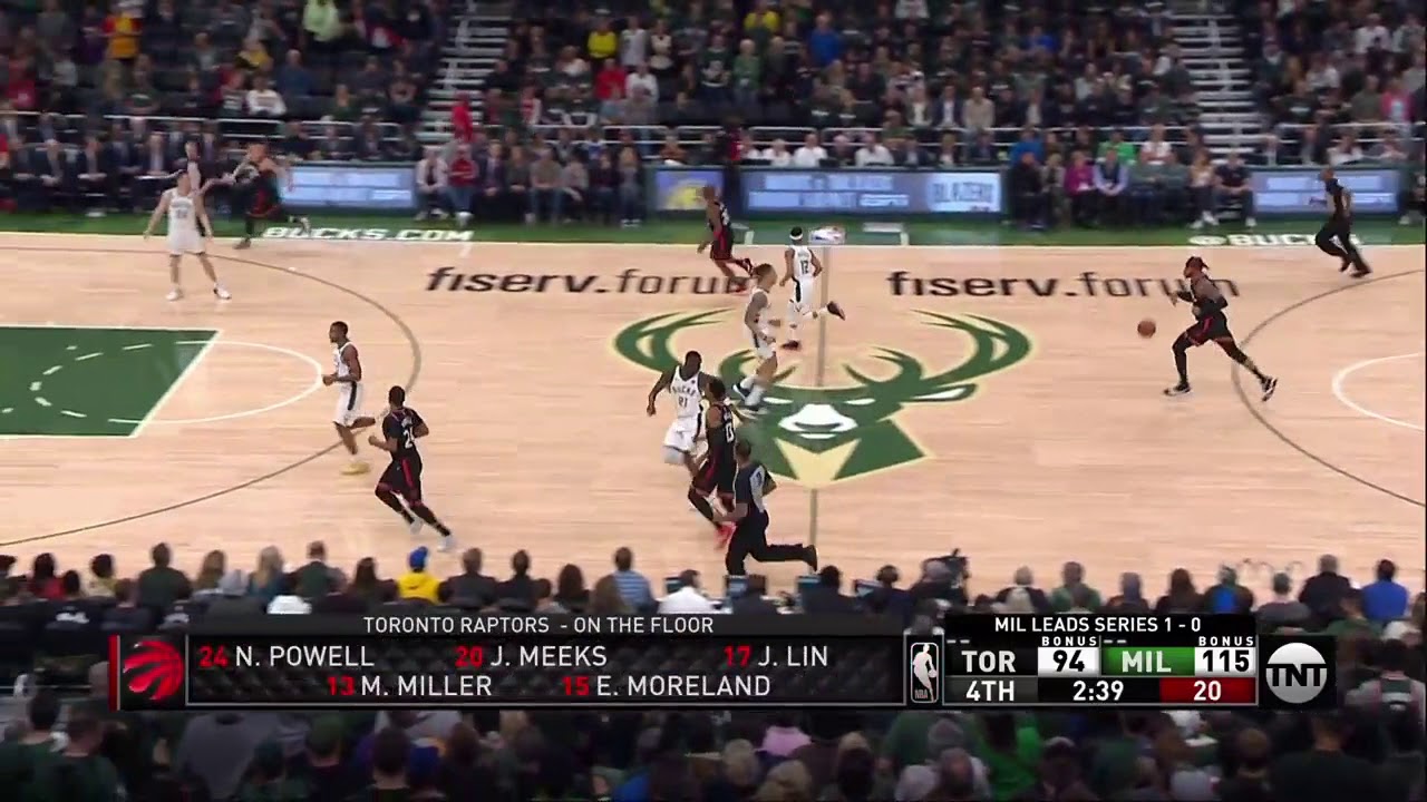 Eric Moreland All Game Actions 05/17/19 Toronto Raptors vs Milwaukee ...