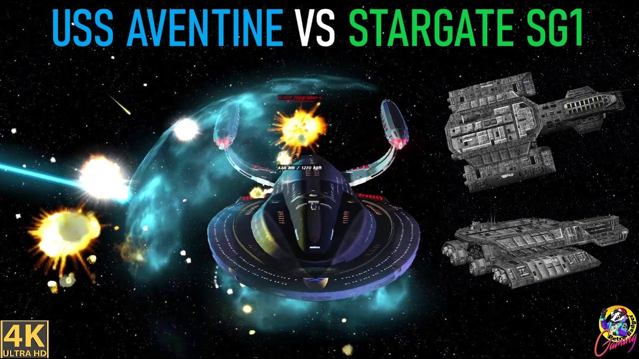 STARGATE Command STRIKES USS Aventine 100's of Projectiles! Star Trek ...