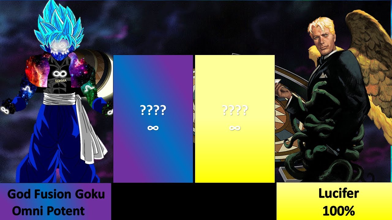 God Fusion Goku Vs Lucifer Power Level - YouTube