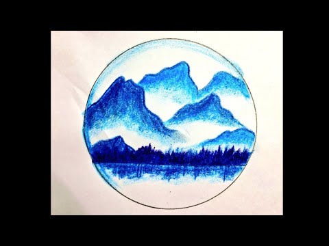 How to draw a hill for beginners//easy drawing for step by step// - YouTube