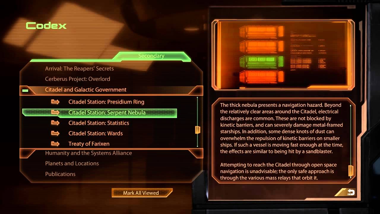 Let's Play Mass Effect 2 - bonus - Secondary codex (voiced) part 2 - YouTube