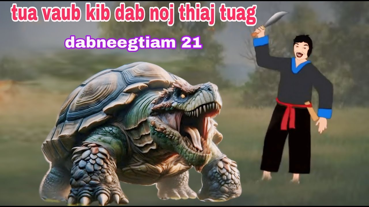 tua tau vaub kib dab noj thiaj tuag - YouTube