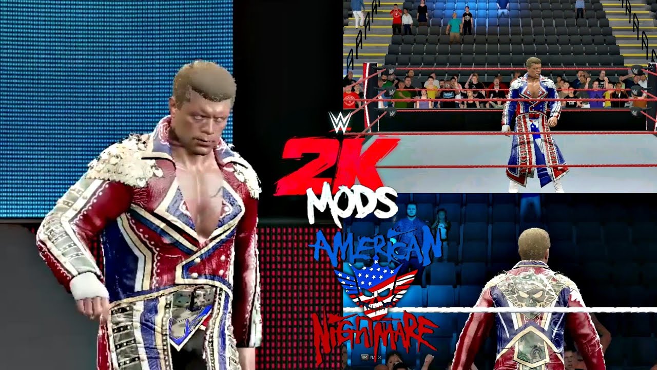 WWE 2K16/17 Mods | Cody Rhodes 2 attires Pack | WWE 2K23 Ported Mods ...