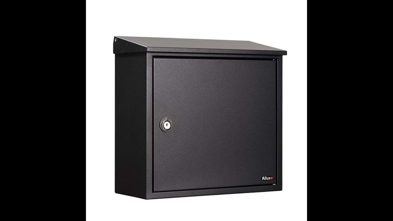 Wall mounted post box Allux 400 from Letterbox4you- overview - YouTube