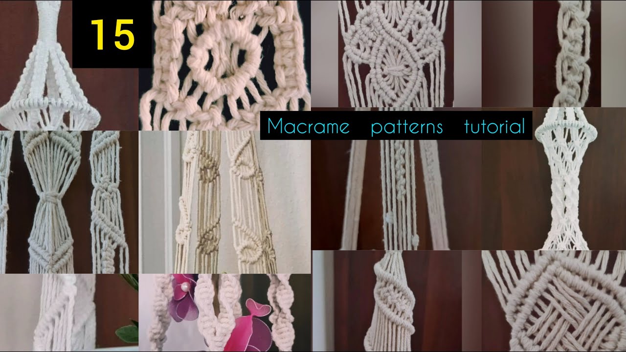 15 Macrame plant hanger pattern Macrame wall hanging Macrame pot hanger ...