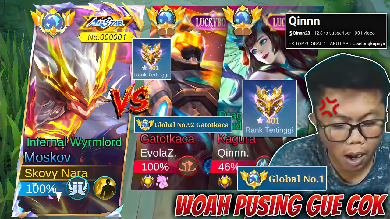GLOBAL MOSKOV NABRAK STREAMER EX TOP GLOBAL No.1!! EPIC COMEBACK ...
