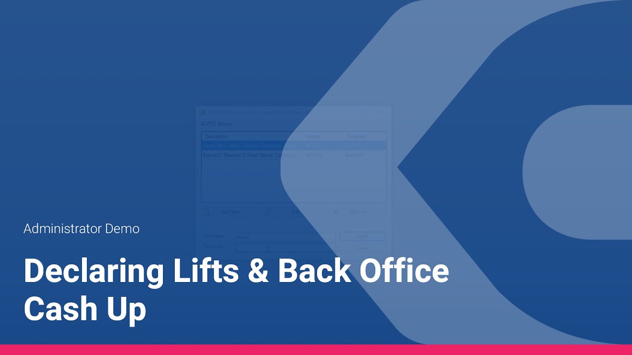 Administrator Demo - Declaring Lifts & Back Office Cash Up - YouTube