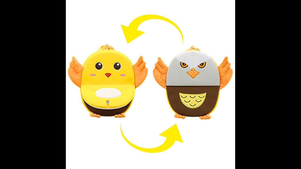 Nohoo Jungle Backpack 2in1 Hawk Tweety - YouTube