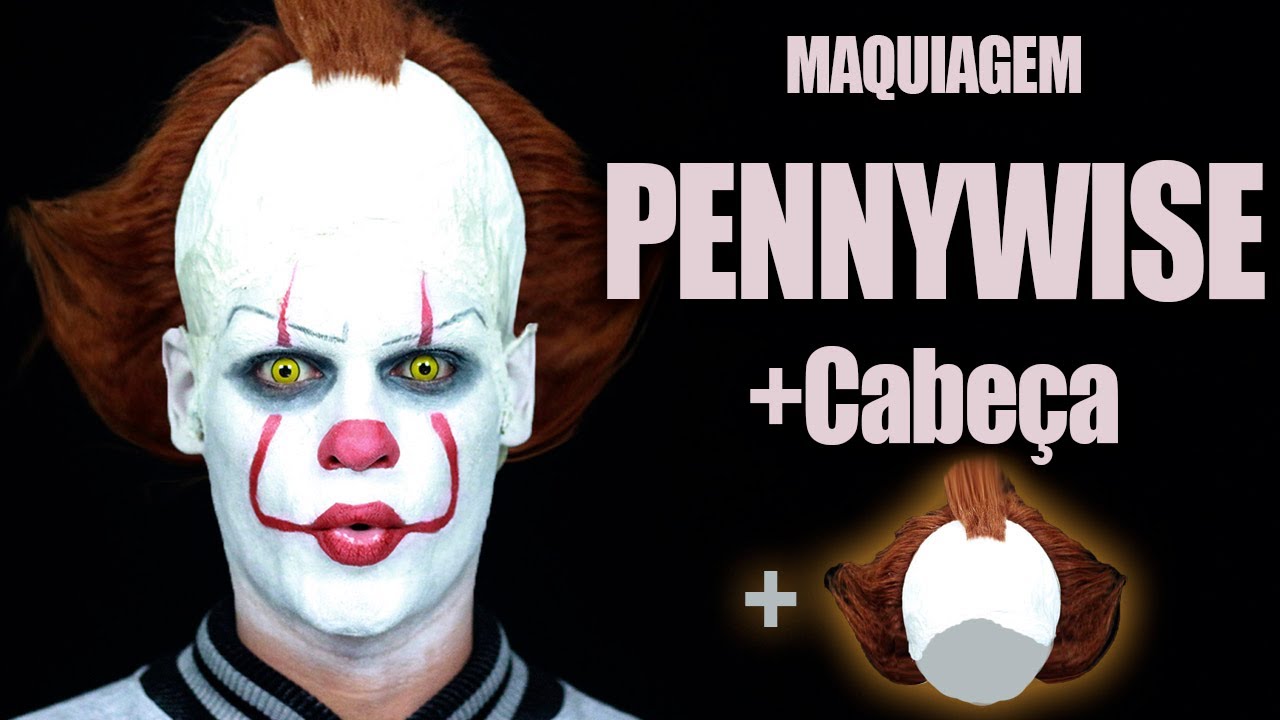 Tutorial Maquiagem + Cabeça Pennywise | Pennywise + Headpiece step by ...