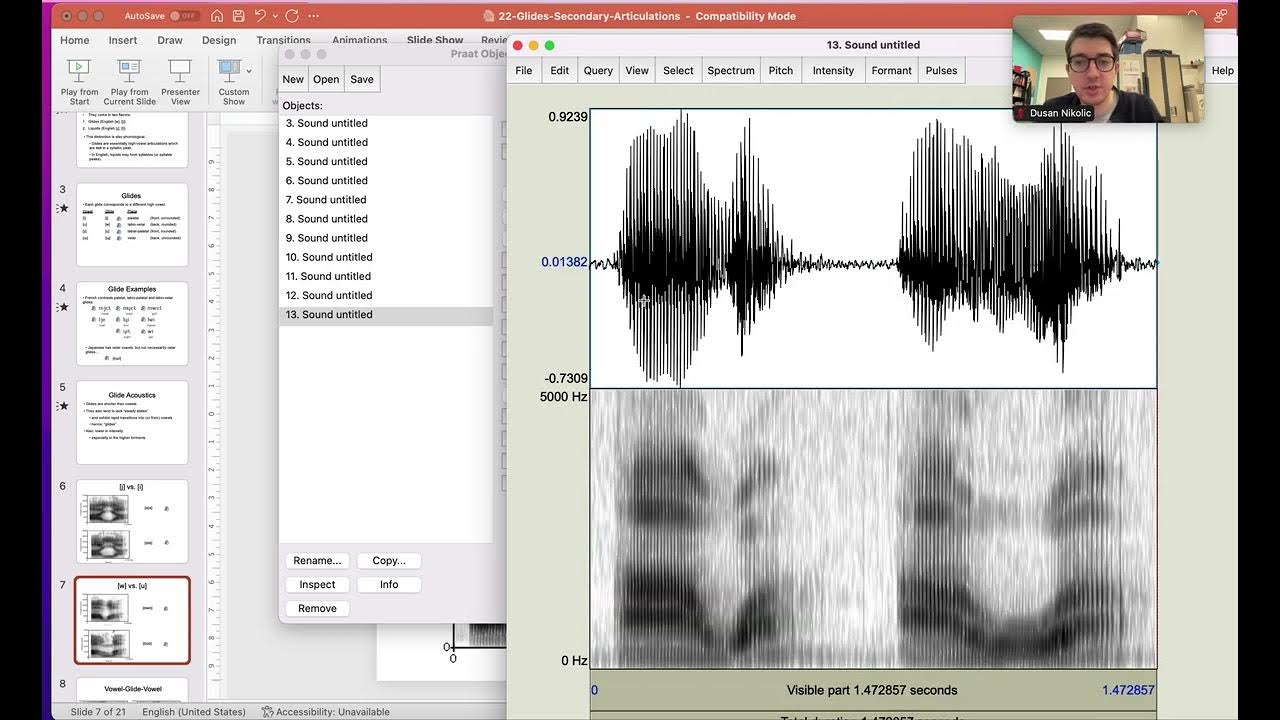 Linguistics 341 - Introduction to Phonetics - Glides & Secondary ...