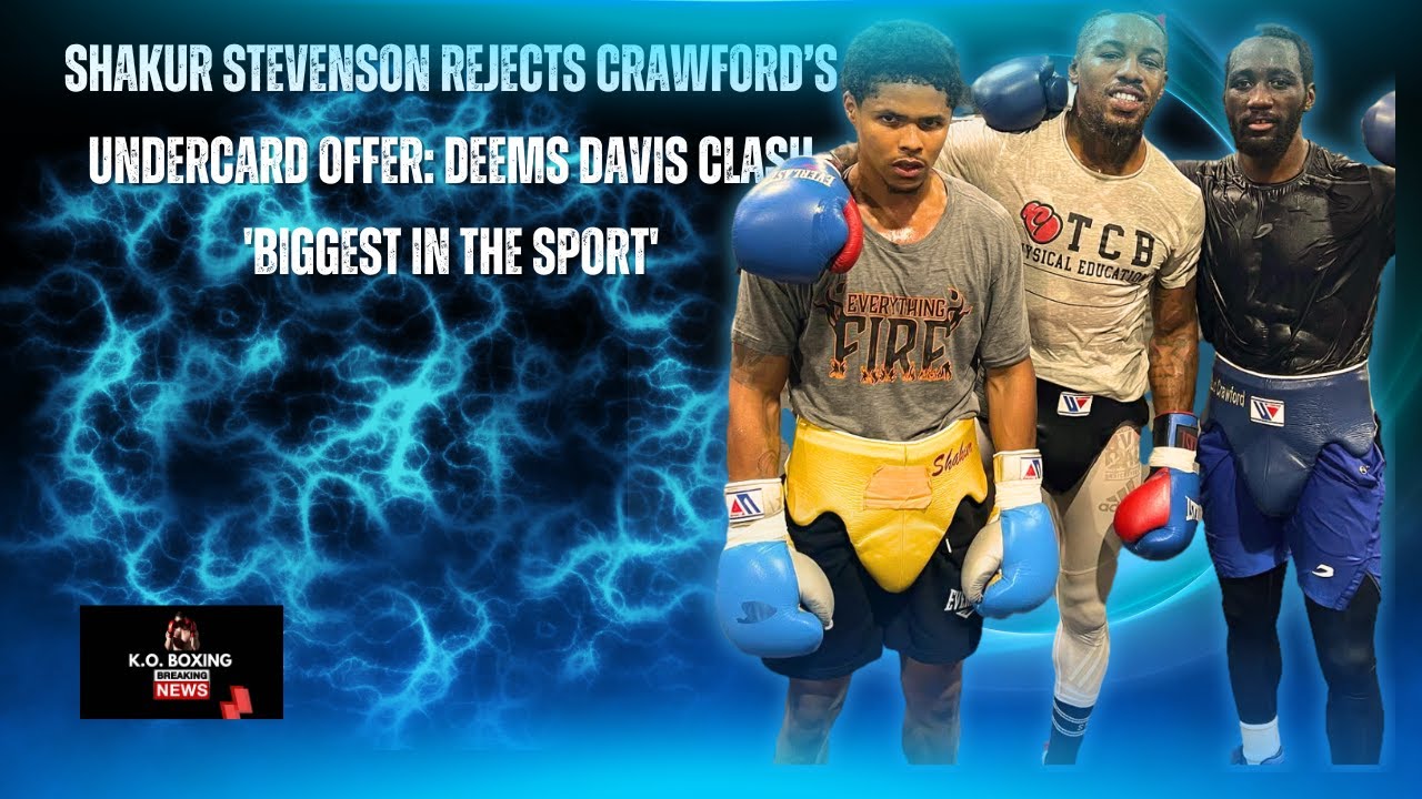 Shakur Stevenson Rejects Terence Crawford s Undercard Offer 1 - YouTube