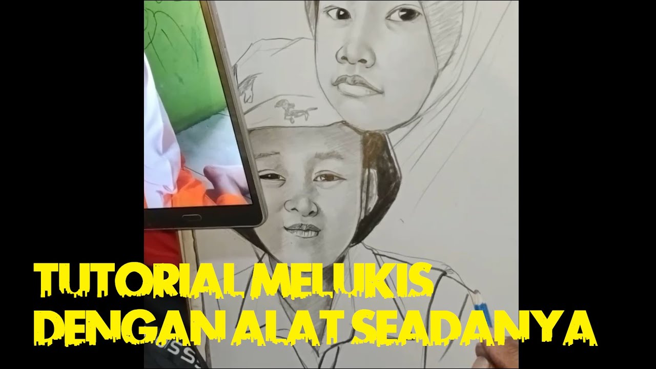 Tutorial melukis dengan alat seadanya - YouTube