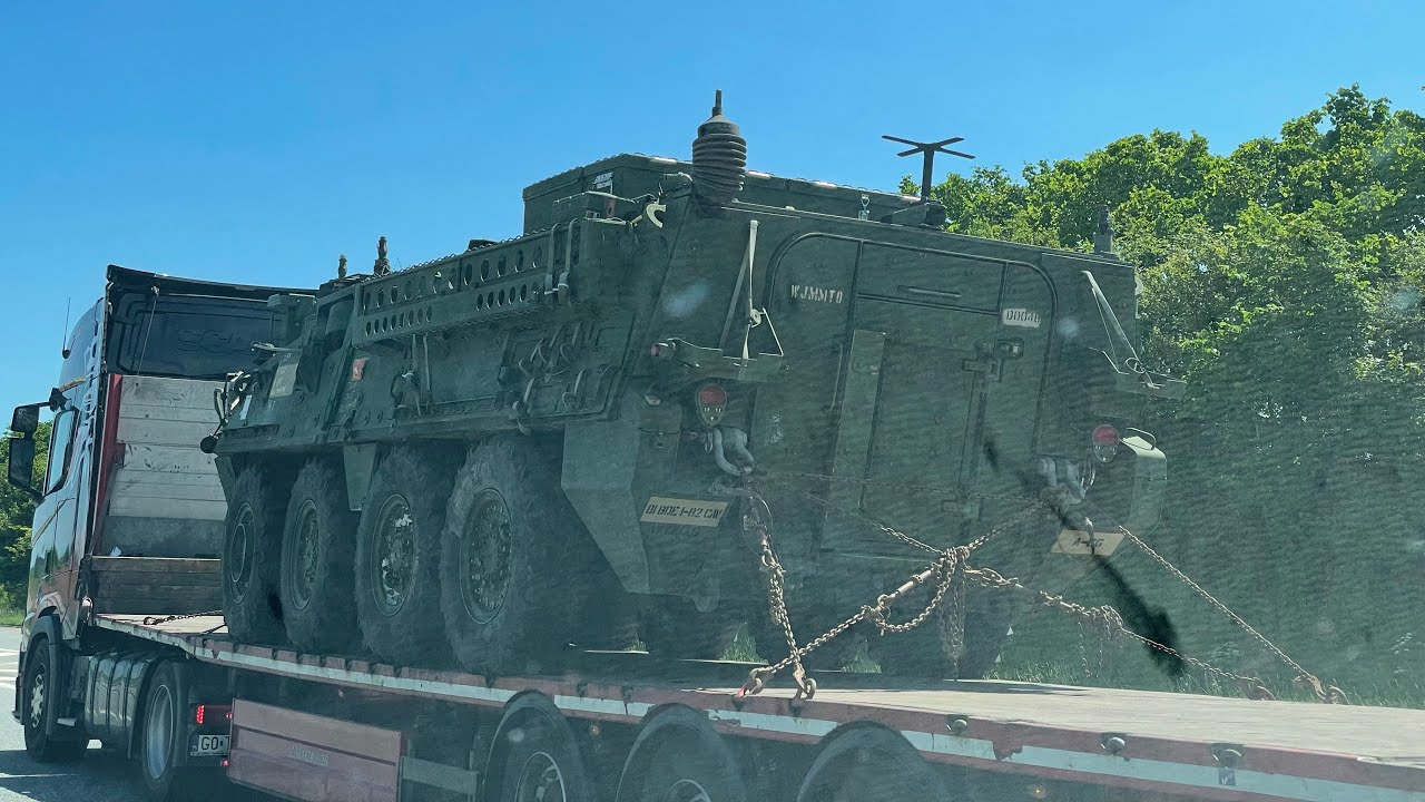 American Stryker APC’s in Denmark - YouTube