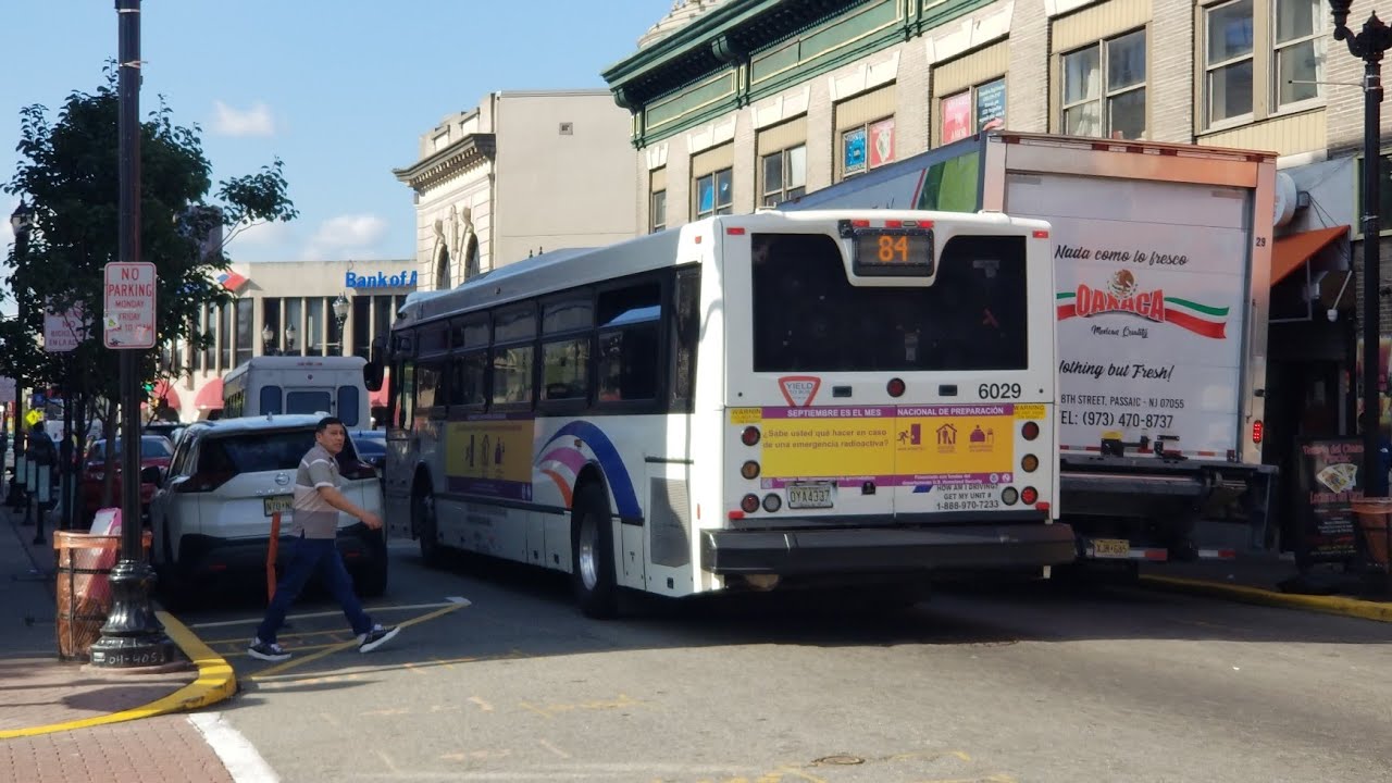 NJT ONE Bus 84 Journal Square via Bergenline (NABI 416.15 6029 ...