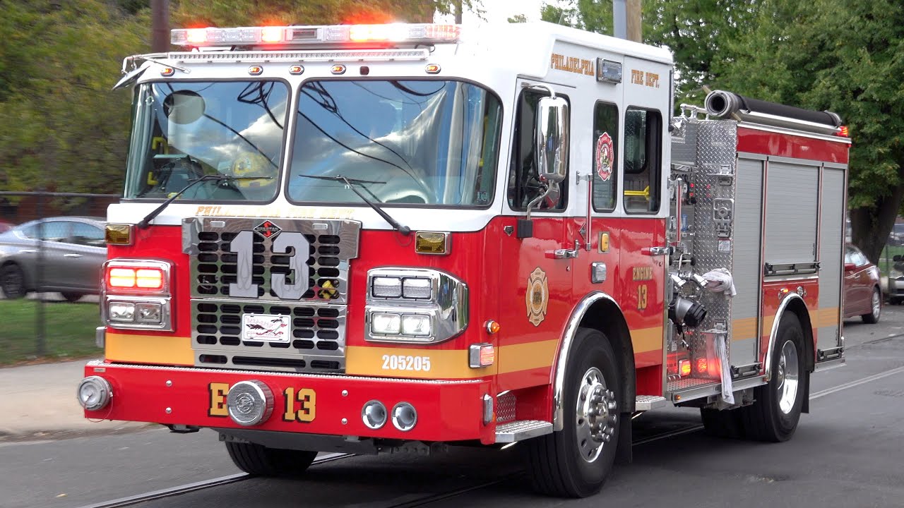 Philadelphia Fire Department Engine 13 Responding - YouTube