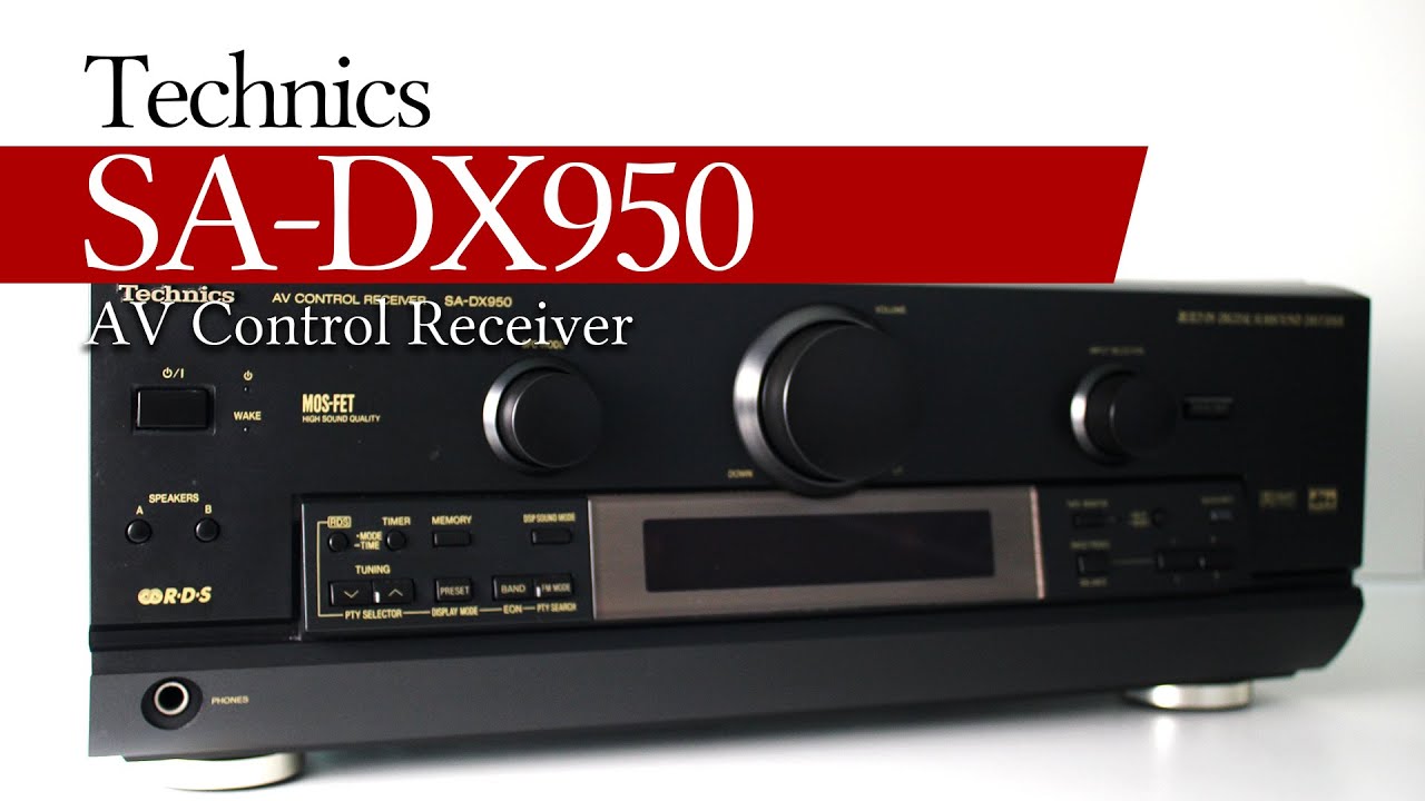 Technics SA-DX950 AV Control Stereo Surround Receiver - YouTube