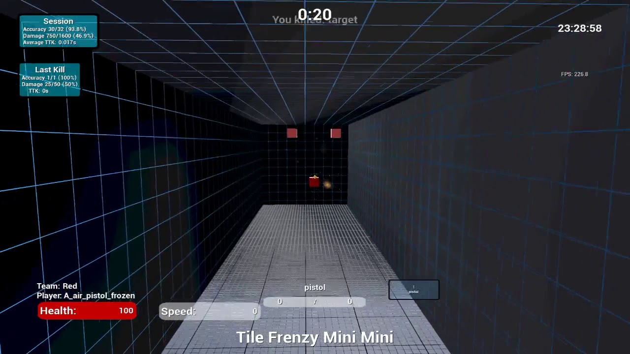 Kovaak the frenzy mini mini - YouTube