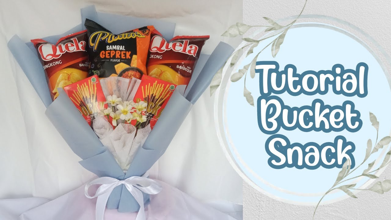DIY bucket snack | tutorial buket snack mudah - YouTube