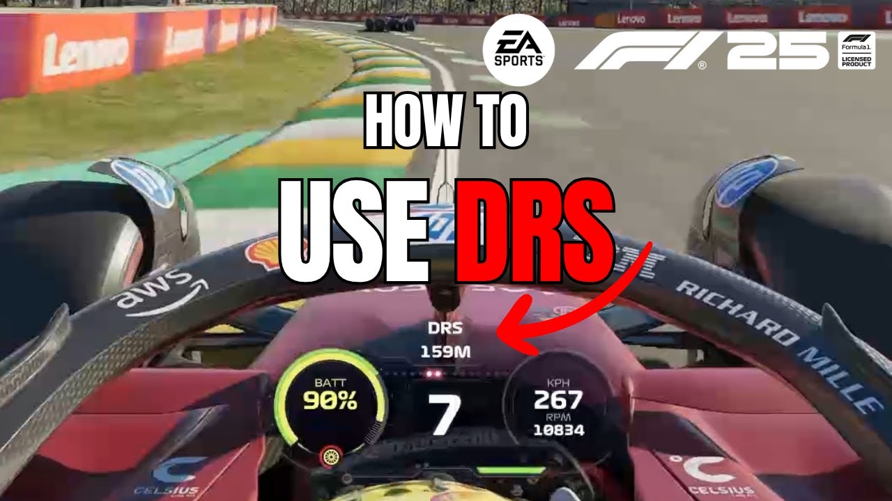 How to Use DRS in F1 25 (Turn ON/OFF Manual or Auto DRS) - YouTube