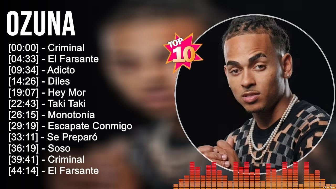 O Z U N A Greatest Hits ๐ฟ Latin Hits 2023 ๐ฟ Top 10 Hits Playlist Youtube