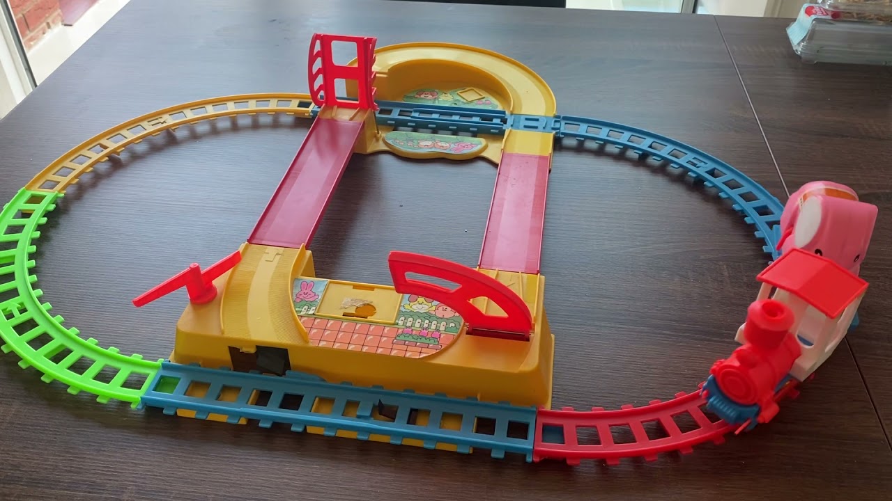 Baby elephant battery operated train set. - YouTube