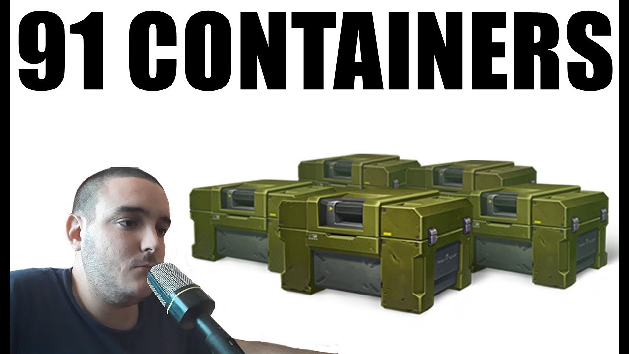 TANKI ONLINE - ABRINDO CONTAINERS #54 (91 CONTAINERS) - YouTube