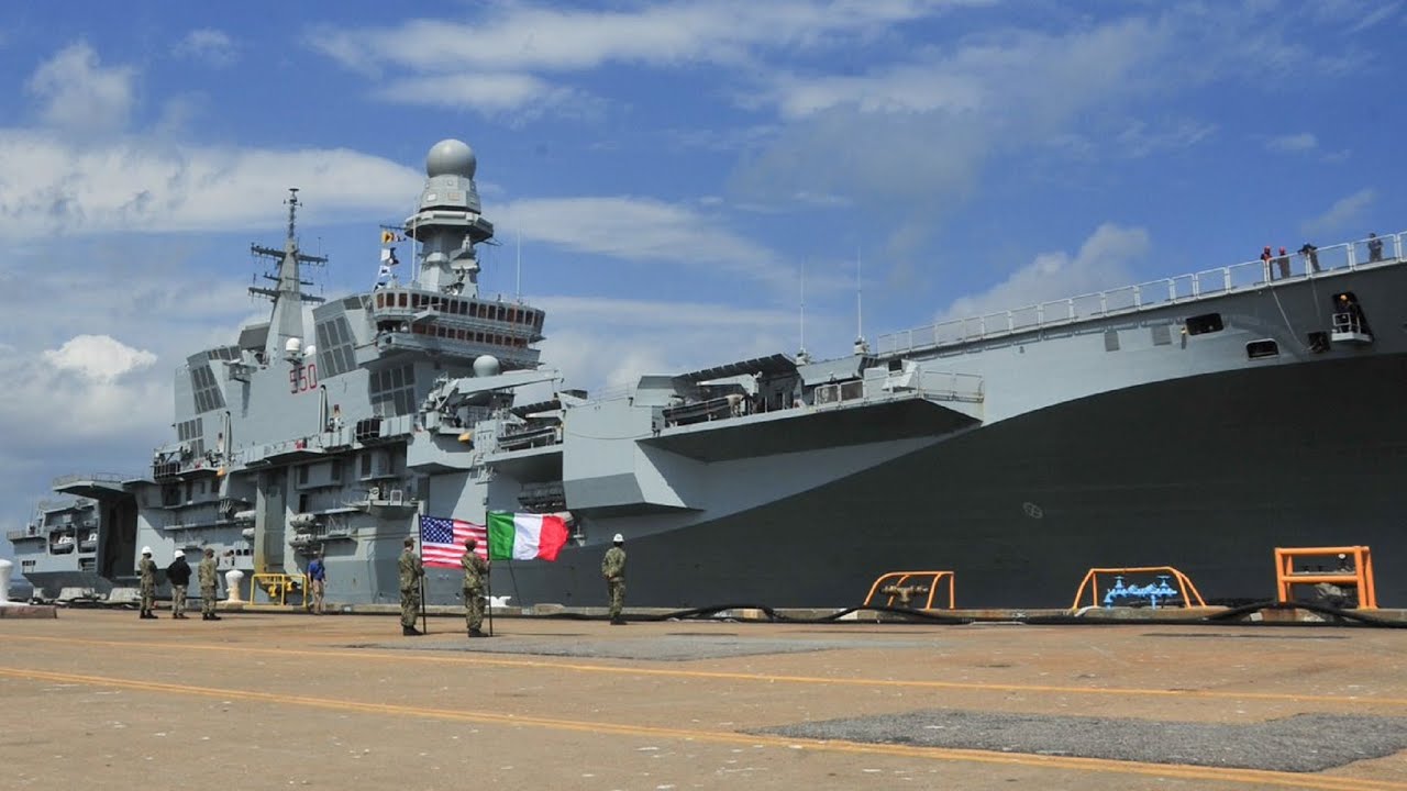 Italian Aircraft Carrier ITS Cavour Departs Norfolk, Completing F-35B ...