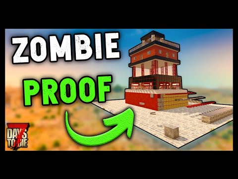 100% Zombie Proof BASE Build - 7 Days To Die A20 - YouTube