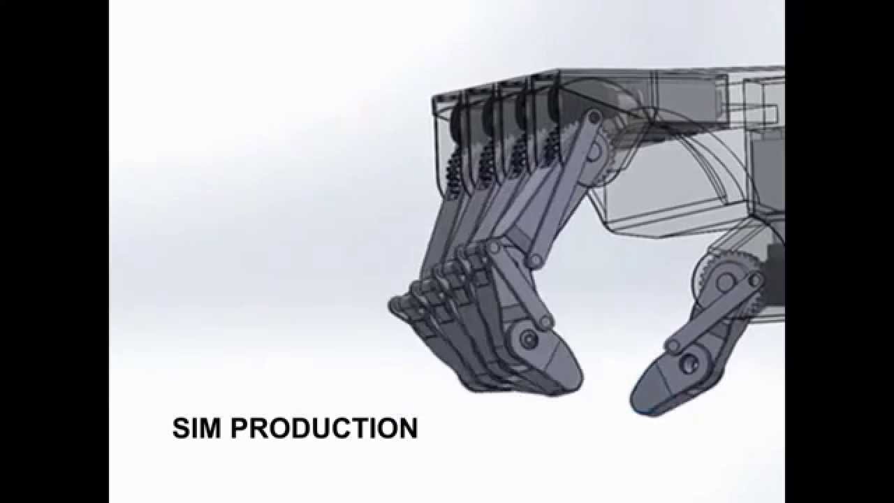 Prosthetic hand design project 2 - YouTube