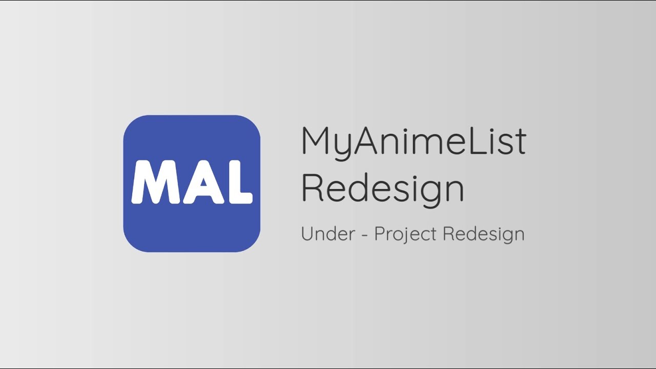 MyAnimeList Redesign | Extension - YouTube