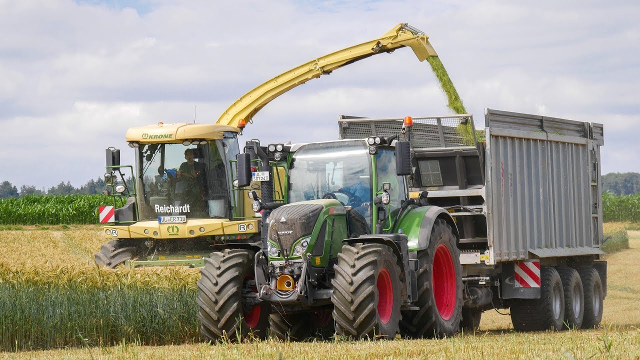GPS-Ernte 2018 | Claas und Krone Häcksler | Fendt 939 Vario | FullHD ...