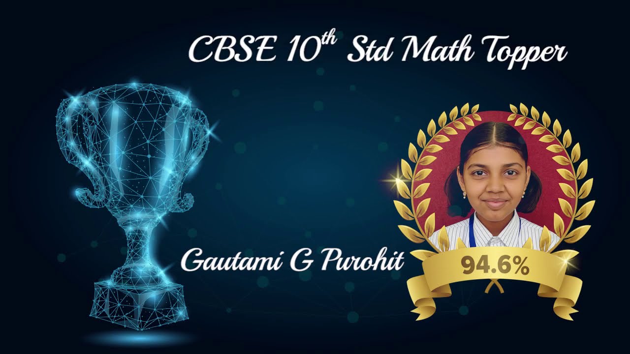 Math Topper in 10th CBSE Exam 2020 | Chitrakoota School | Bangalore ...