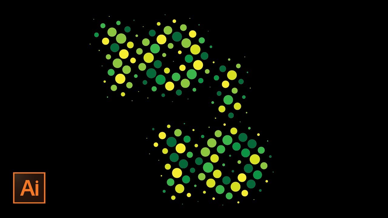 Halftone Text Effect in Adobe Illustrator - Design Mentor - YouTube