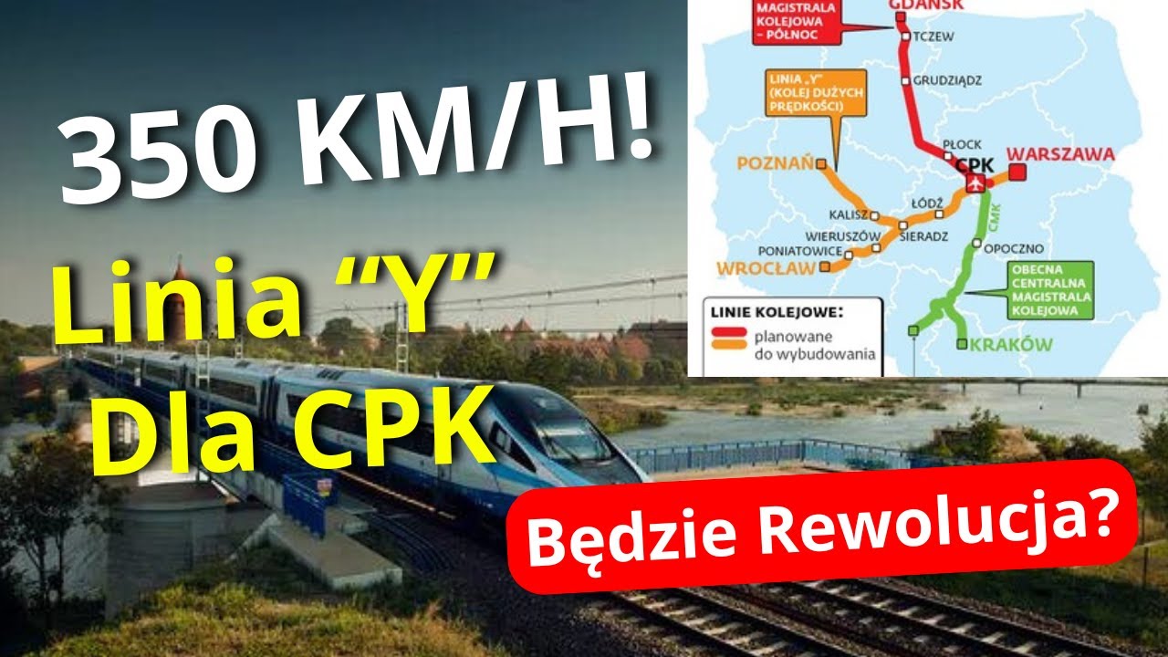 TO BĘDZIE REWOLUCJA! Kolej Dużych Prędkości Dla CPK Pojedzie 350 KM/H ...