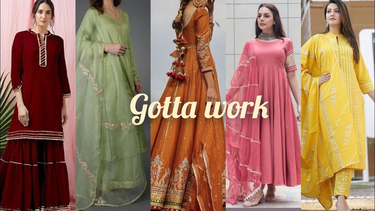 Gotta work dress designing" GottaPatti"GottaLACE"Gotta work k suits ...