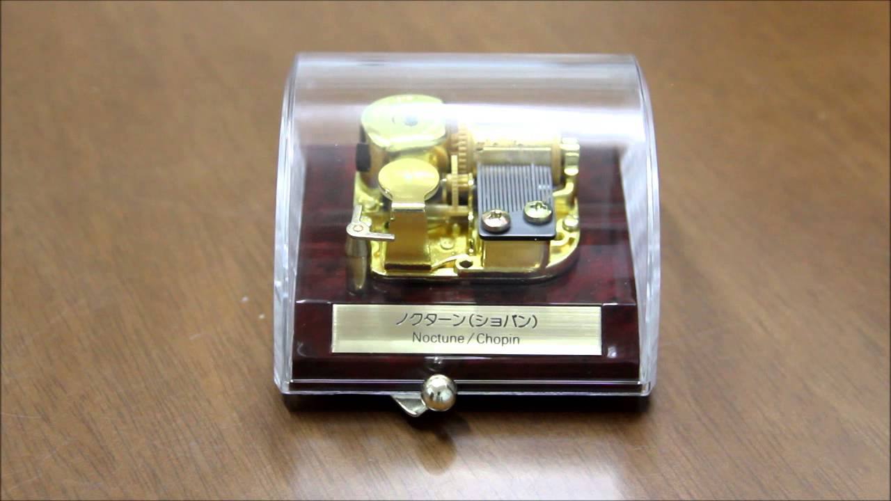 Acrylic Curve Music Box "Nocturne-Chopin" - YouTube