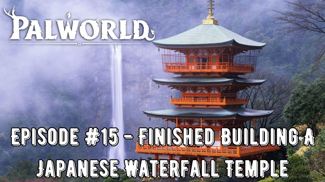 Episode #15 - Finished Building A Japanese Waterfall Temple - YouTube